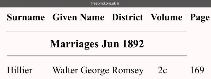 The Life Of Walter George Hillier, 1867-1946 | Intwined