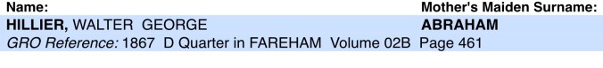 The Life Of Walter George Hillier, 1867-1946 | Intwined