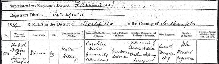 The Life Of Walter George Hillier, 1867-1946 | Intwined