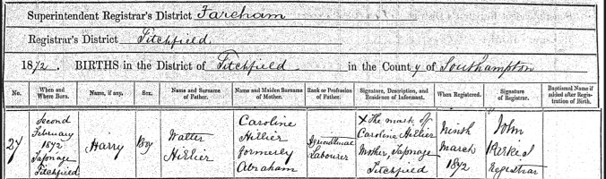 The Life Of Walter George Hillier, 1867-1946 | Intwined