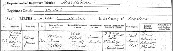 The Life Of Walter James Willats, 1865-1929, The Early Years. | Intwined