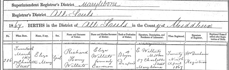 The Life Of Walter James Willats, 1865-1929, The Early Years. | Intwined
