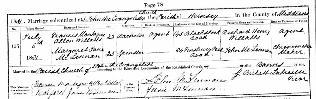 The Life Of, Percy Sidney Willats, 1875-1945, Through Documentation ...