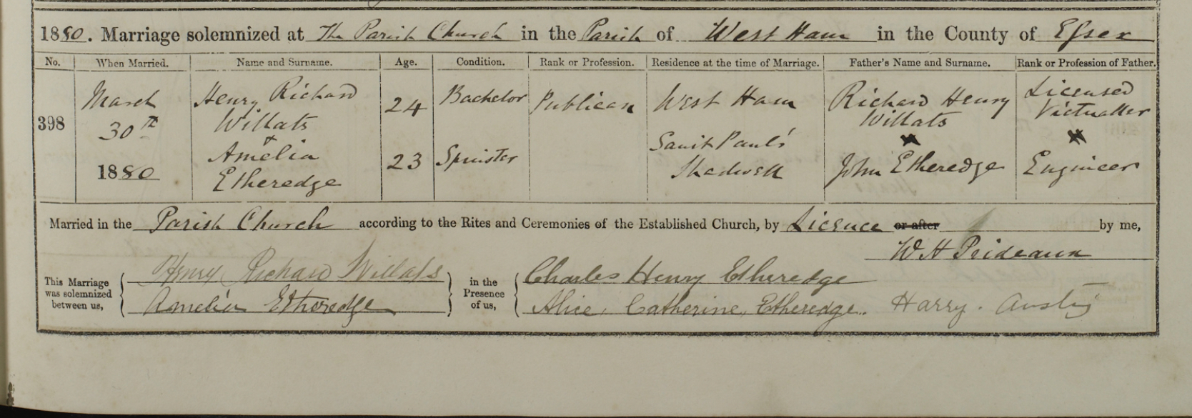 The Life Of Walter James Willats, 1865-1929, The Early Years. | Intwined