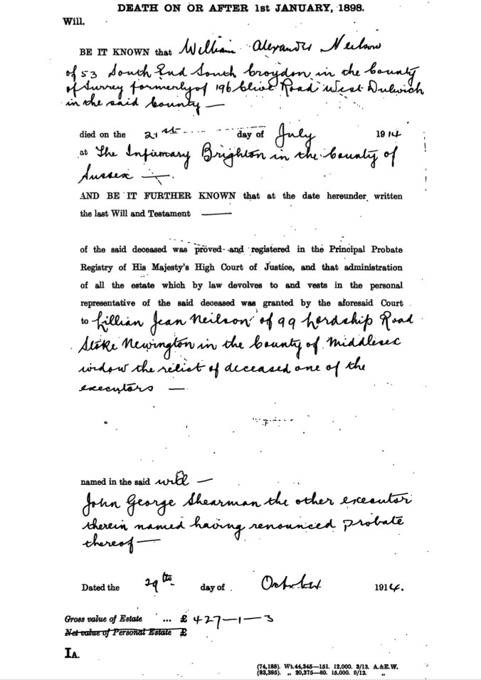 The Life Of Lilly Jenny Neilson Nee Willats, 1869-1947, Part 2 – Life ...