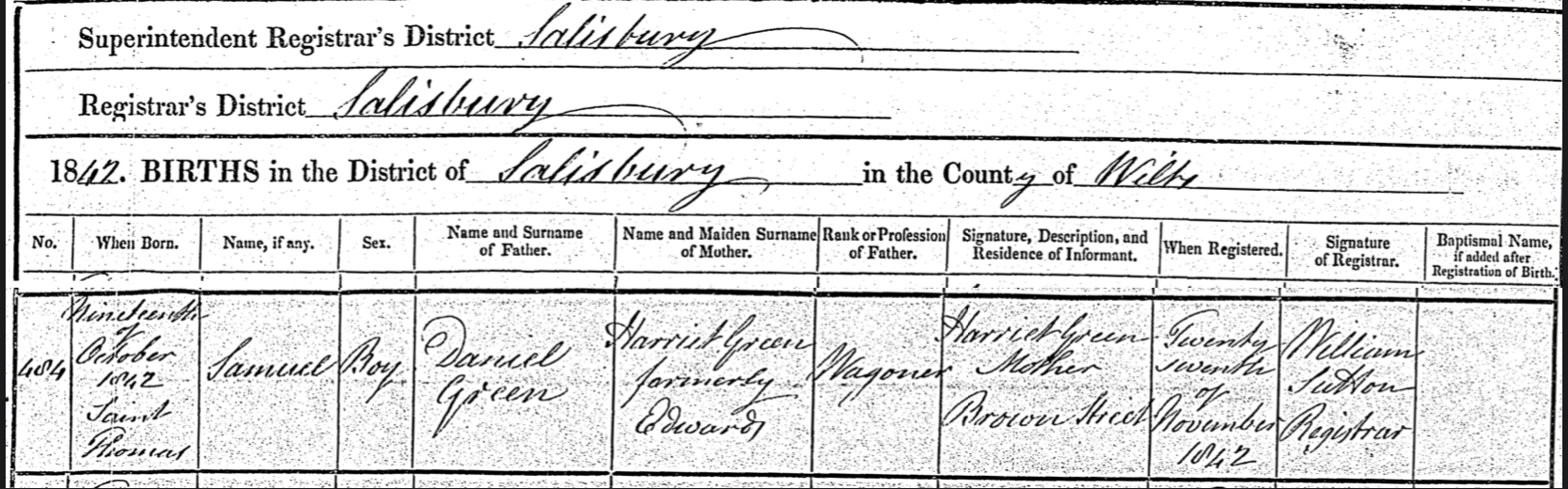 The Life Of Samuel Green, 1842-1911, Through Documention. | Intwined