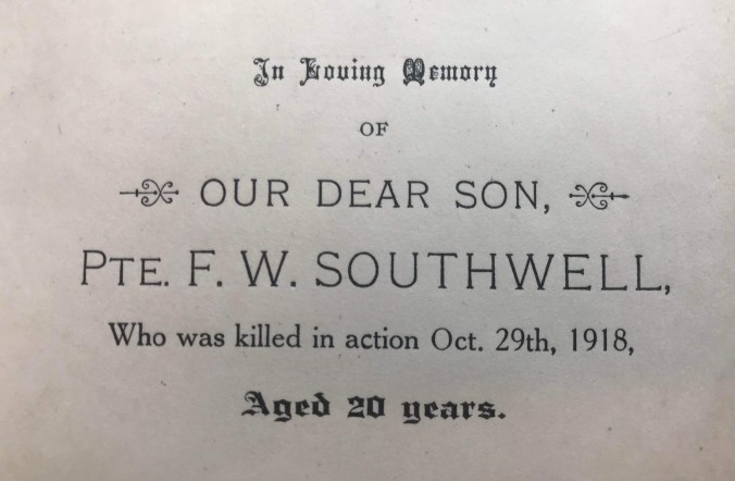 The Life Of Edith Ellen Southwell 1897–1987 Through Documentation ...