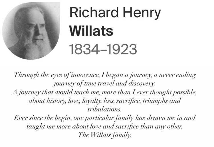 The Life Of Richard Henry Willats 1834 – 1923, Through Documentation ...