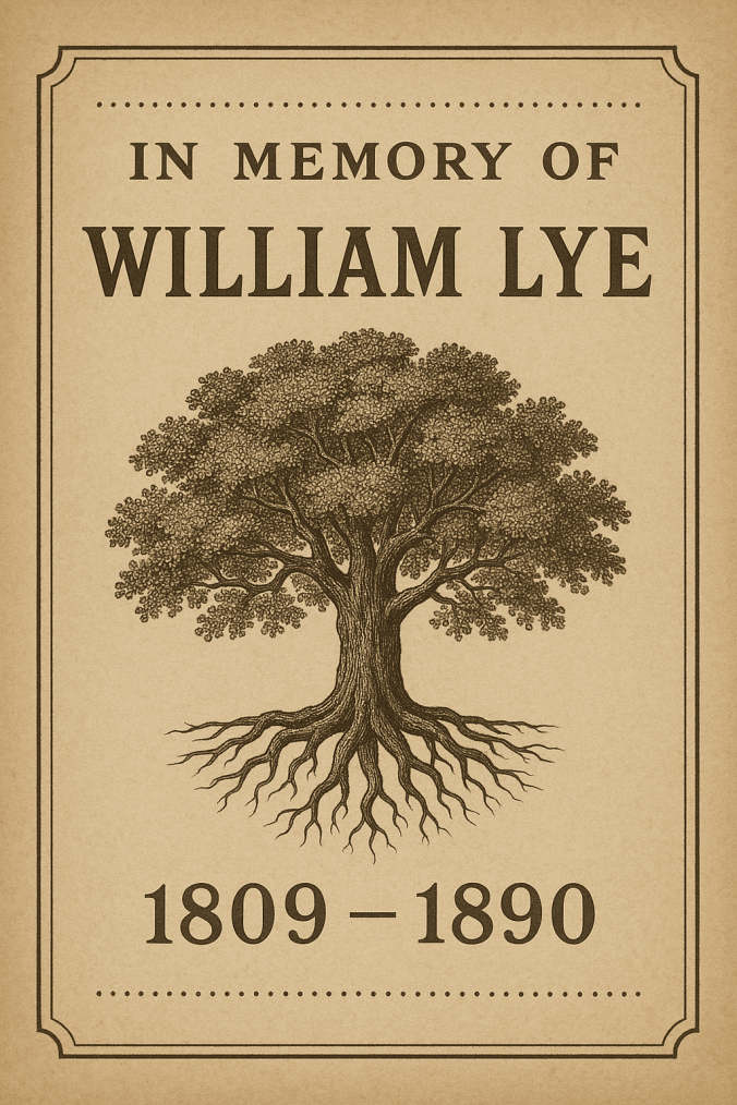 “The life of William Lye 1809–1890 Through Documentation.” | Intwined
