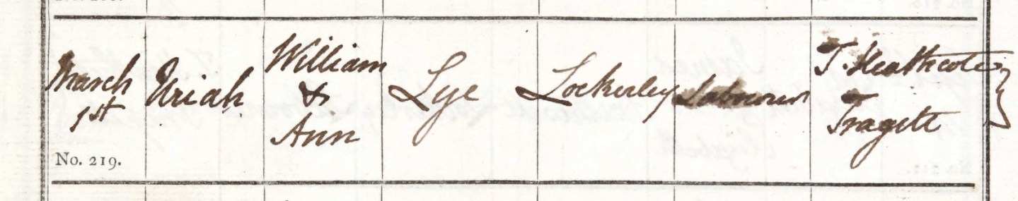 “The life of William Lye 1809–1890 Through Documentation.” | Intwined