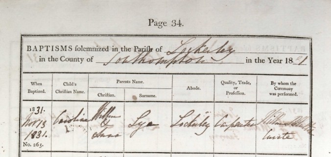 “The life of William Lye 1809–1890 Through Documentation.” | Intwined