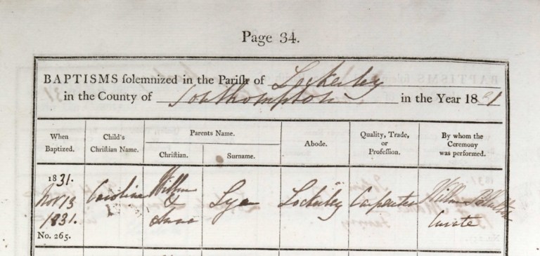 “The life of William Lye 1809–1890 Through Documentation.” | Intwined