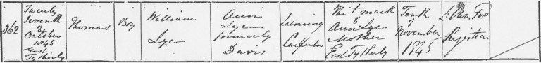 “The life of William Lye 1809–1890 Through Documentation.” | Intwined
