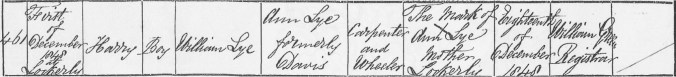 “The life of William Lye 1809–1890 Through Documentation.” | Intwined